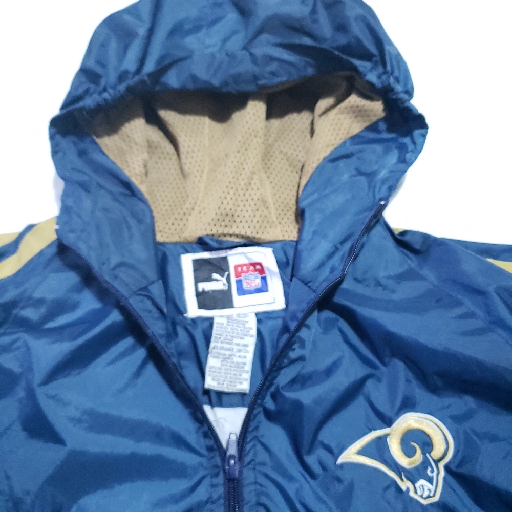 Vintage Puma La Ramp Nfl Football Parka Jacket - Gem